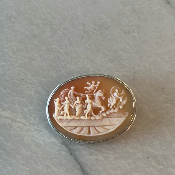 Jewelry | Vintage Italian Shell Cameo Pin Pendant | Poshmark